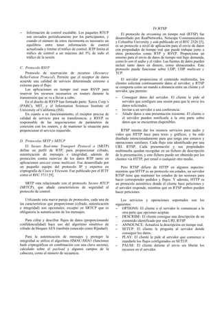 Análisis de los protocolos de tiempo real RTP, RTCP y RTSP | PDF