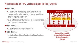 Long Live Posix - HPC Storage and the HPC Datacenter | PDF