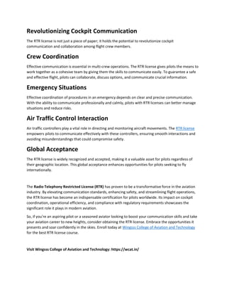 RTR license blog | PDF