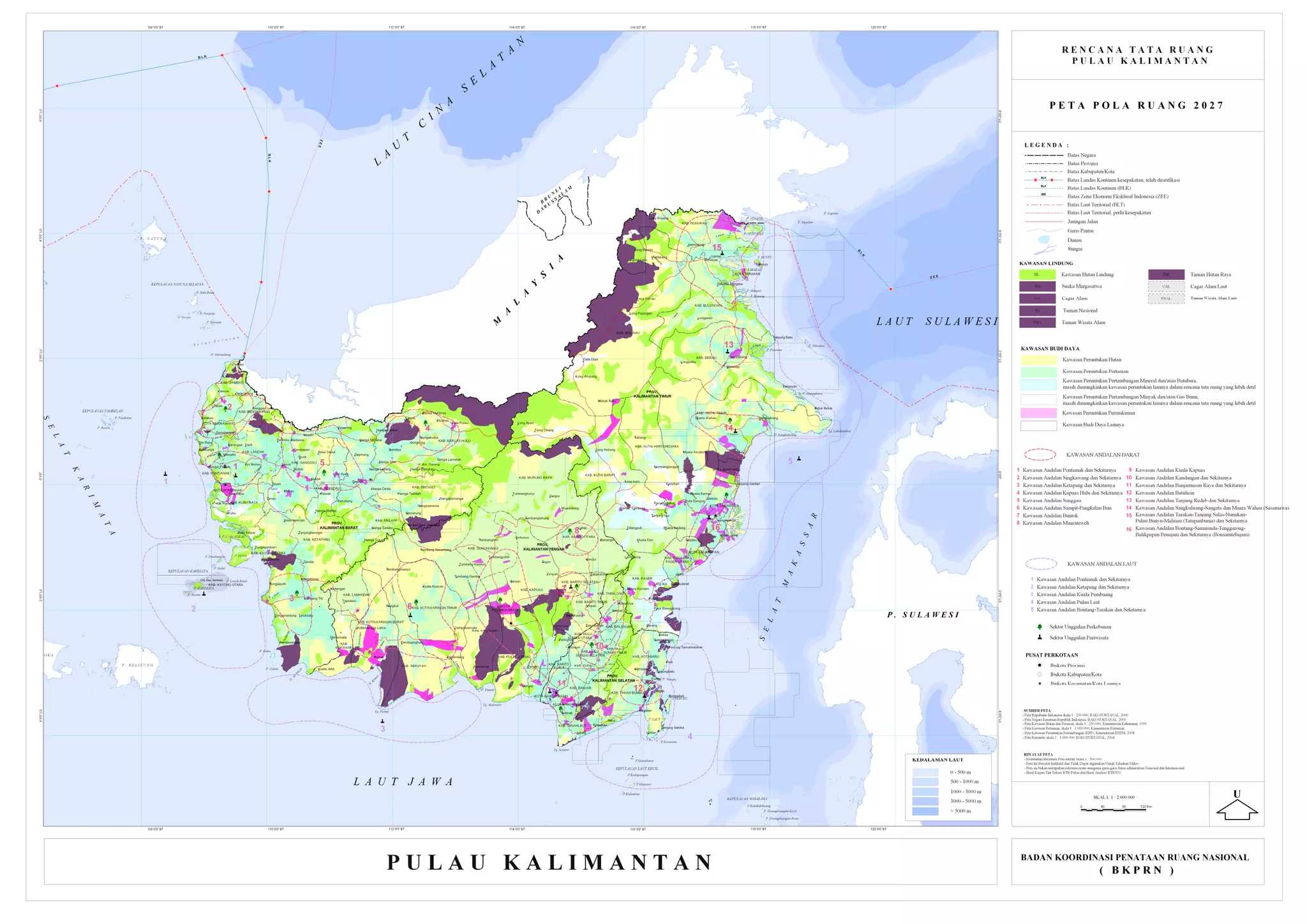 Rencana Tata Ruang Pulau Kalimantan - Rencana Pola Ruang | PDF