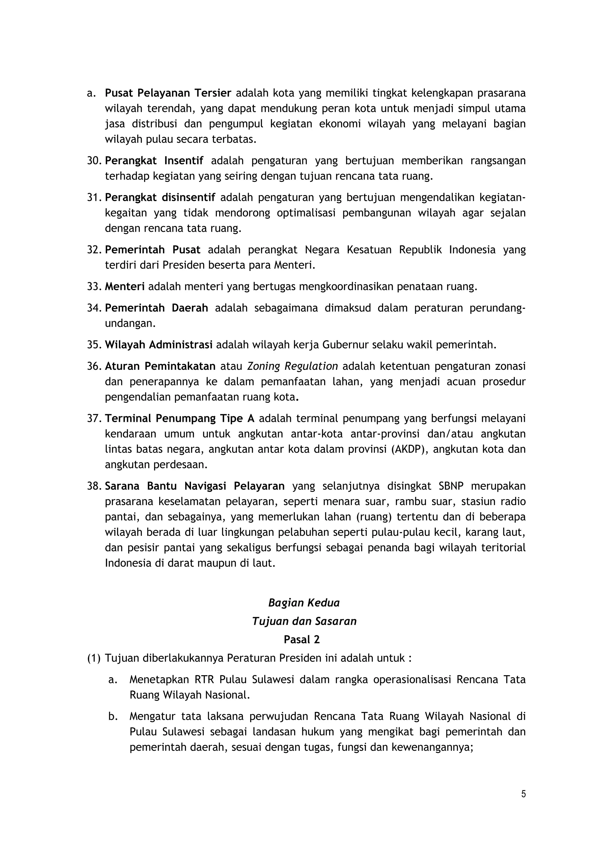 Rencana Tata Ruang Pulau Sulawesi | PDF