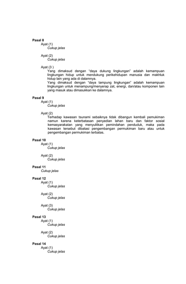 Rencana Tata Ruang Wilayah Kota Banda Aceh, NAD | PDF