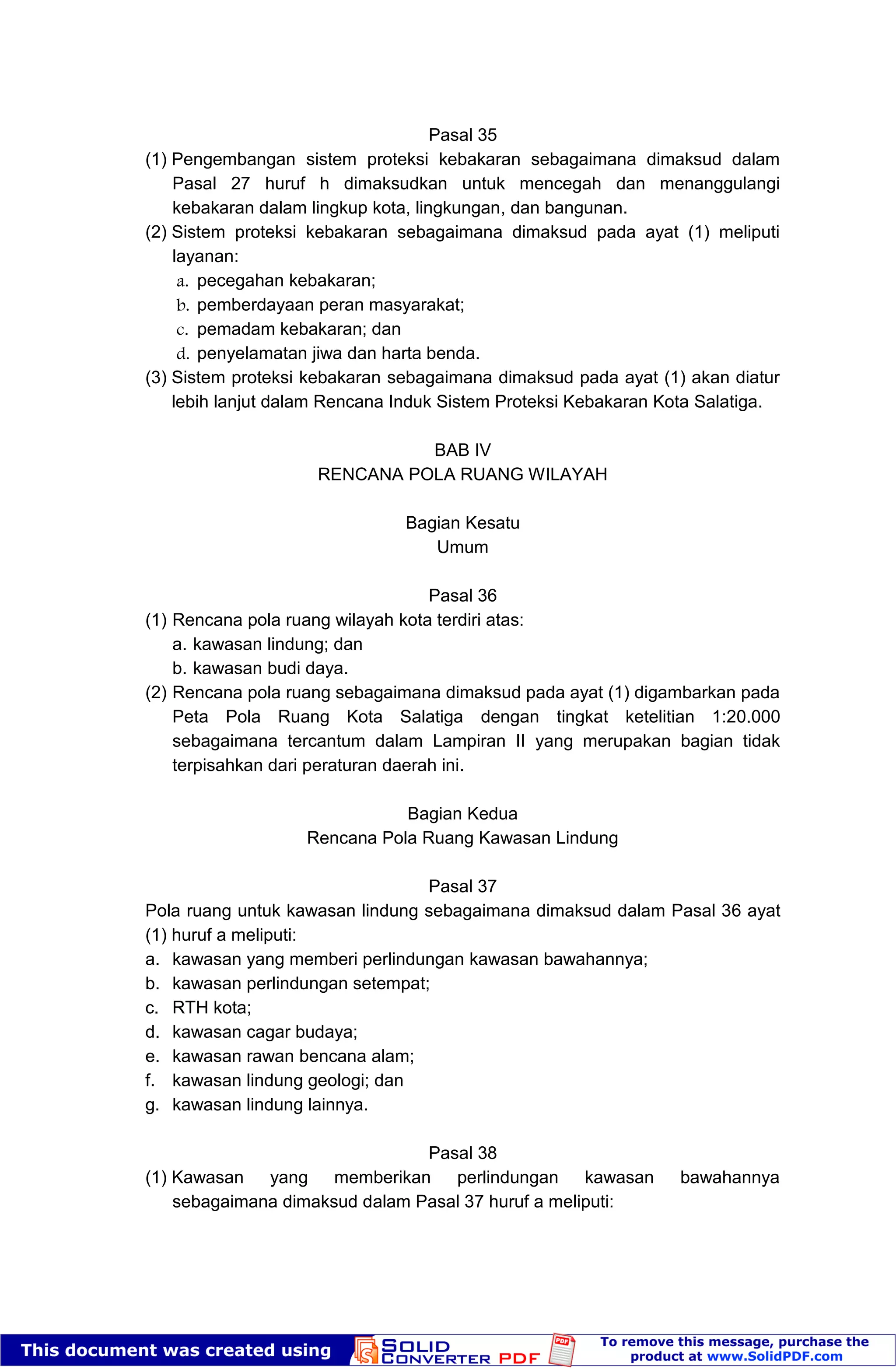 Rencana Tata Ruang Wilayah Kota Salatiga | PDF