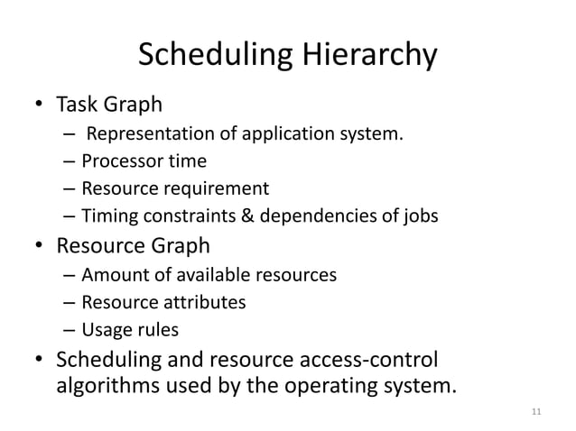 Functional Parameter & Scheduling Hierarchy | Real Time System | PPTX | Computing | Technology ...