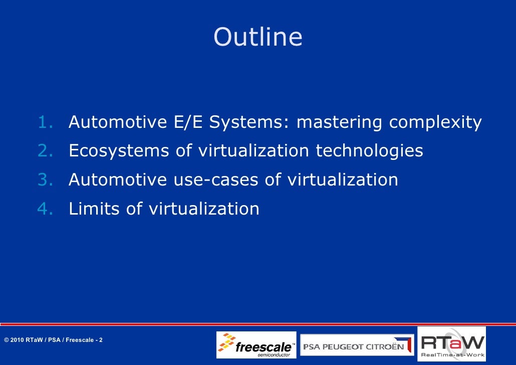 Virtualization In Automotive Embedded Systems An Outlook 6763