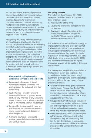 The route to success in end of life care - achieving quality in ...