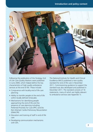 The route to success in end of life care - achieving quality in ...