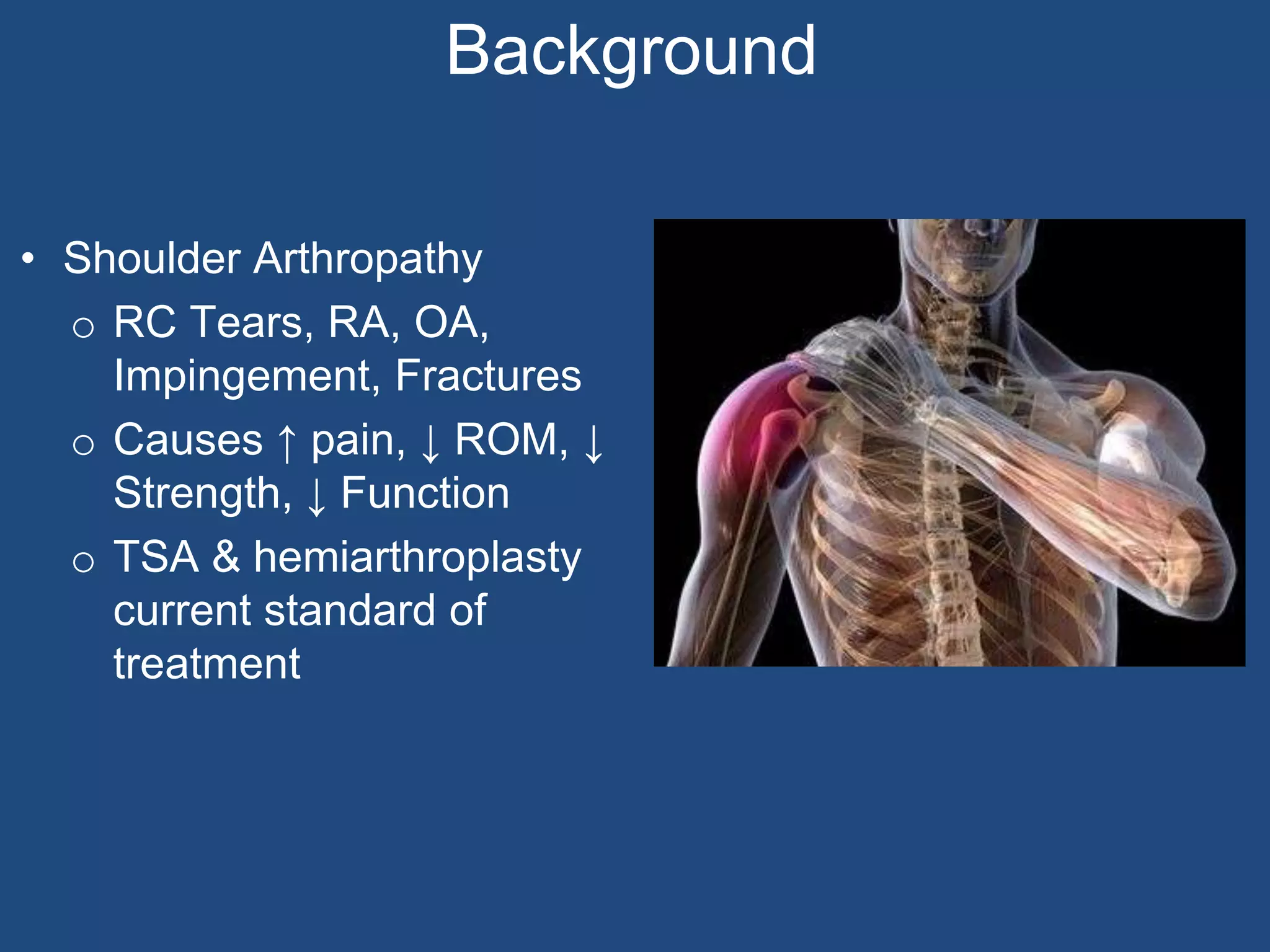 Reverse Total Shoulder Arthroplasty Research Presentation | PPT | Free ...
