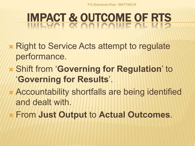RIGHT TO SERVICE ACT KERALA | PPT | Free Download
