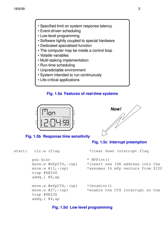 Real-time Systems Design (part I) | PDF