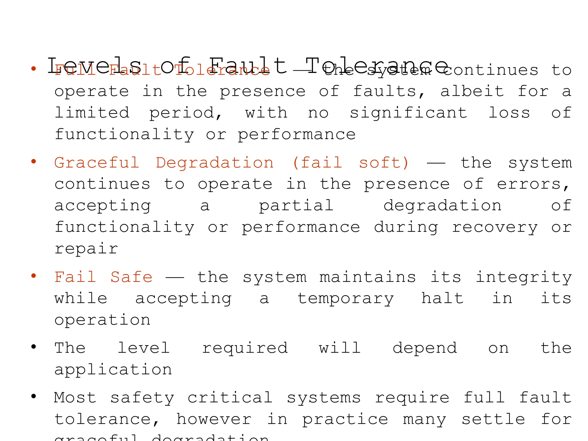 real time systems fault tolerance, Redundancy | PPTX