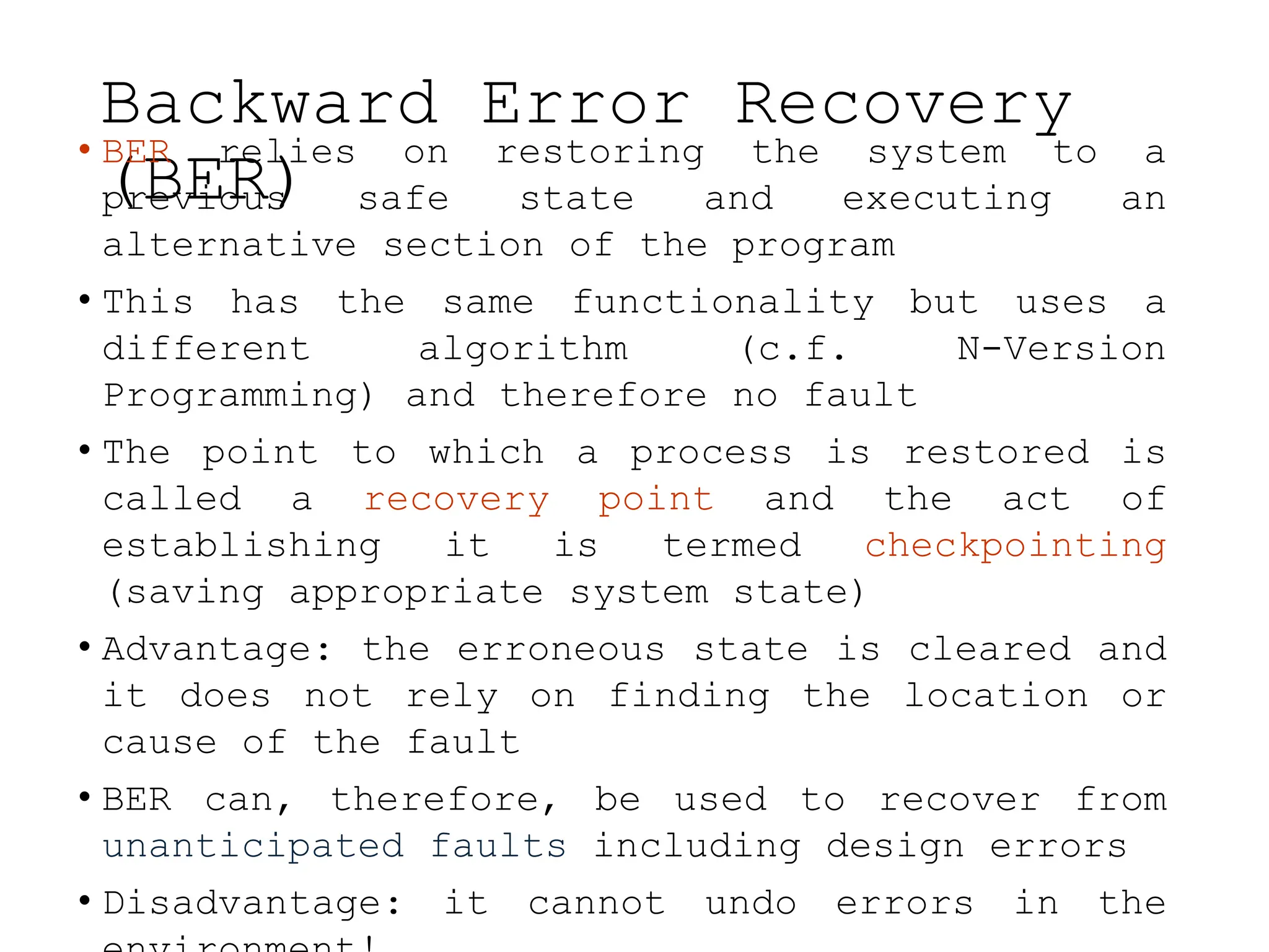 real time systems fault tolerance, Redundancy | PPTX