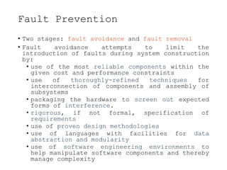 RTS fault tolerance, Reliability evaluation | PPTX