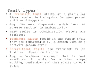 RTS fault tolerance, Reliability evaluation | PPTX