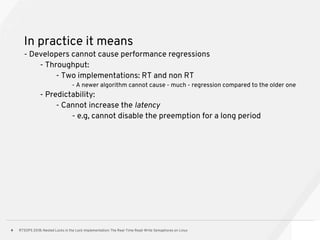 Nested Locks in the Lock Implementation: The Real-Time Read-Write Semaphores on Linu | PPT