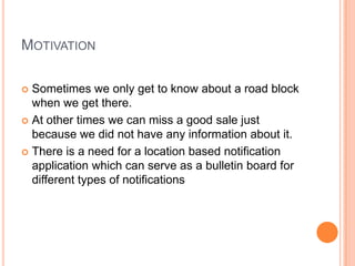 AR Location Notification Android Application | PPTX