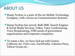 Ramp Techno SOlutions | PPT