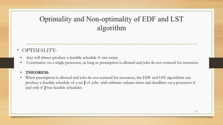 Commonly used Approaches to Real Time Scheduling | PPTX