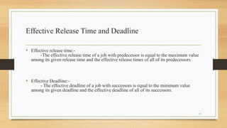 Commonly used Approaches to Real Time Scheduling | PPTX