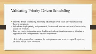 Commonly used Approaches to Real Time Scheduling | PPTX