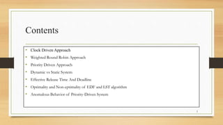 Commonly used Approaches to Real Time Scheduling | PPTX