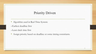 Commonly used Approaches to Real Time Scheduling | PPTX