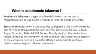 Subdomain takeover | PPTX