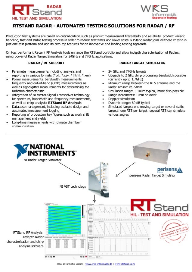 RTStand Radar - Radar Testing Platform