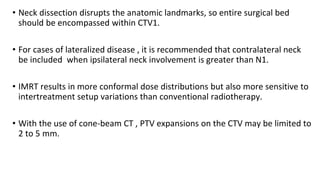Radiotherapy techniques, indications and evidences in oral cavity and ...