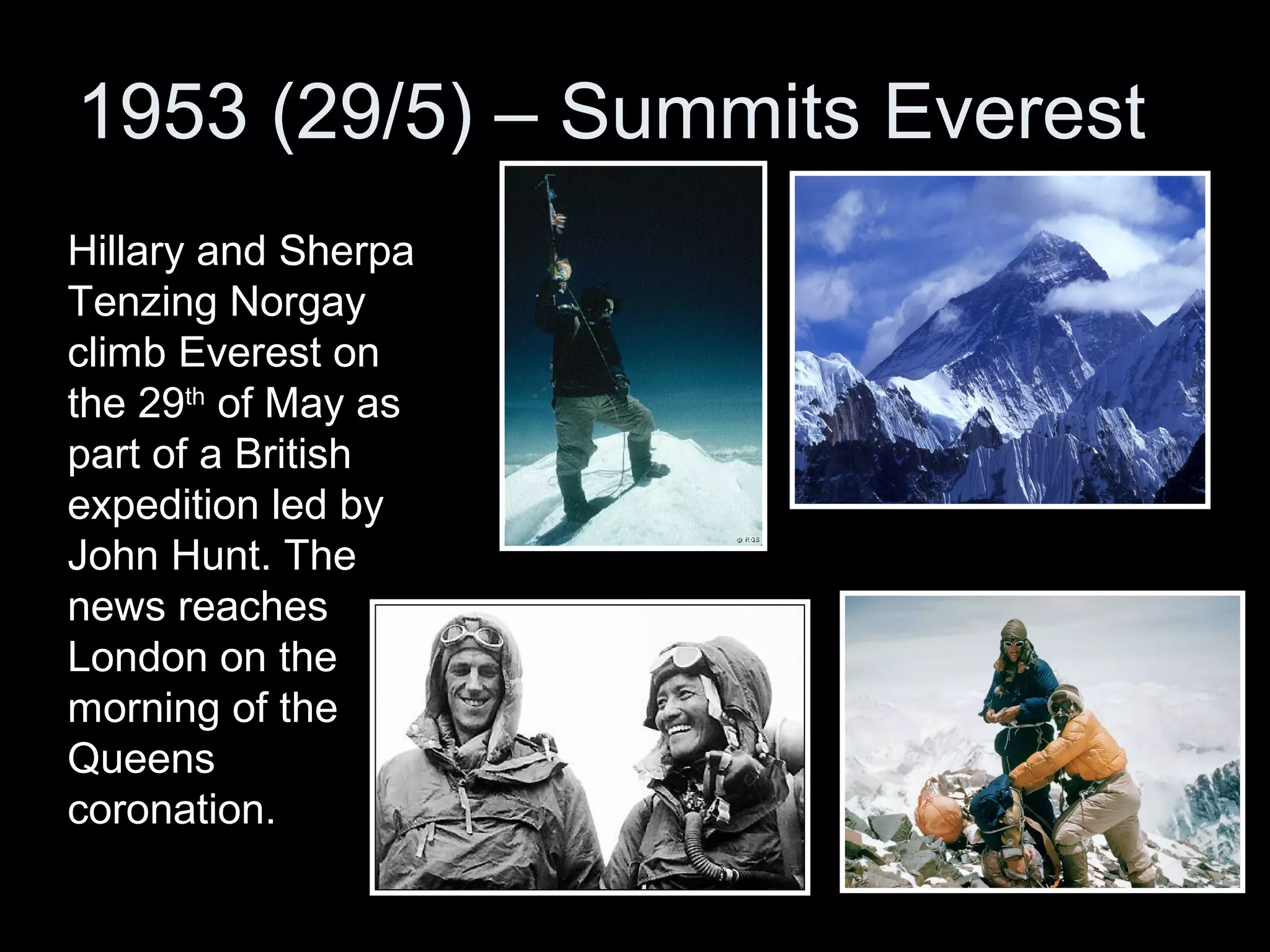 Timeline: Sir Edmund Hillary | PPT