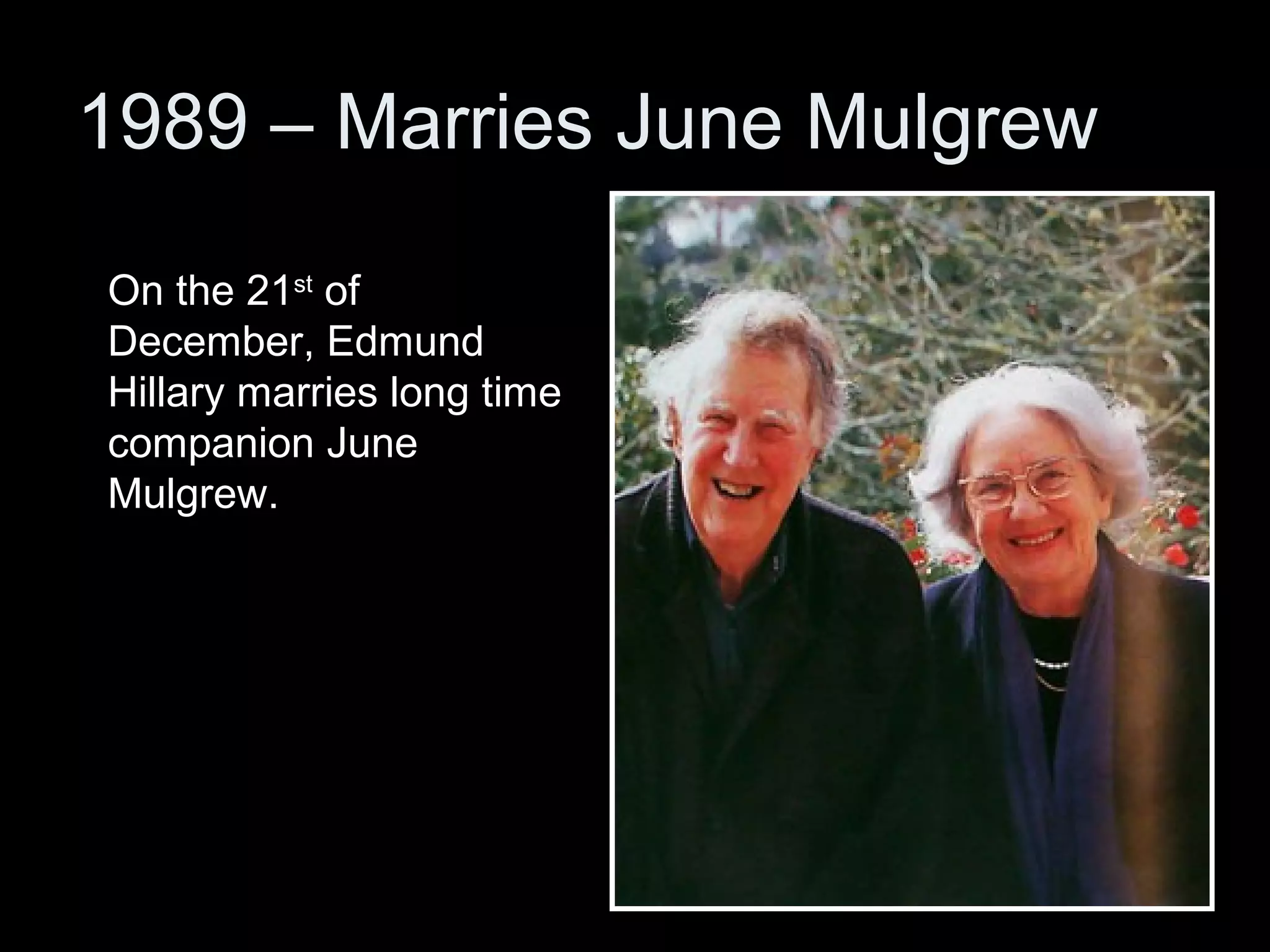 Timeline: Sir Edmund Hillary | PPT