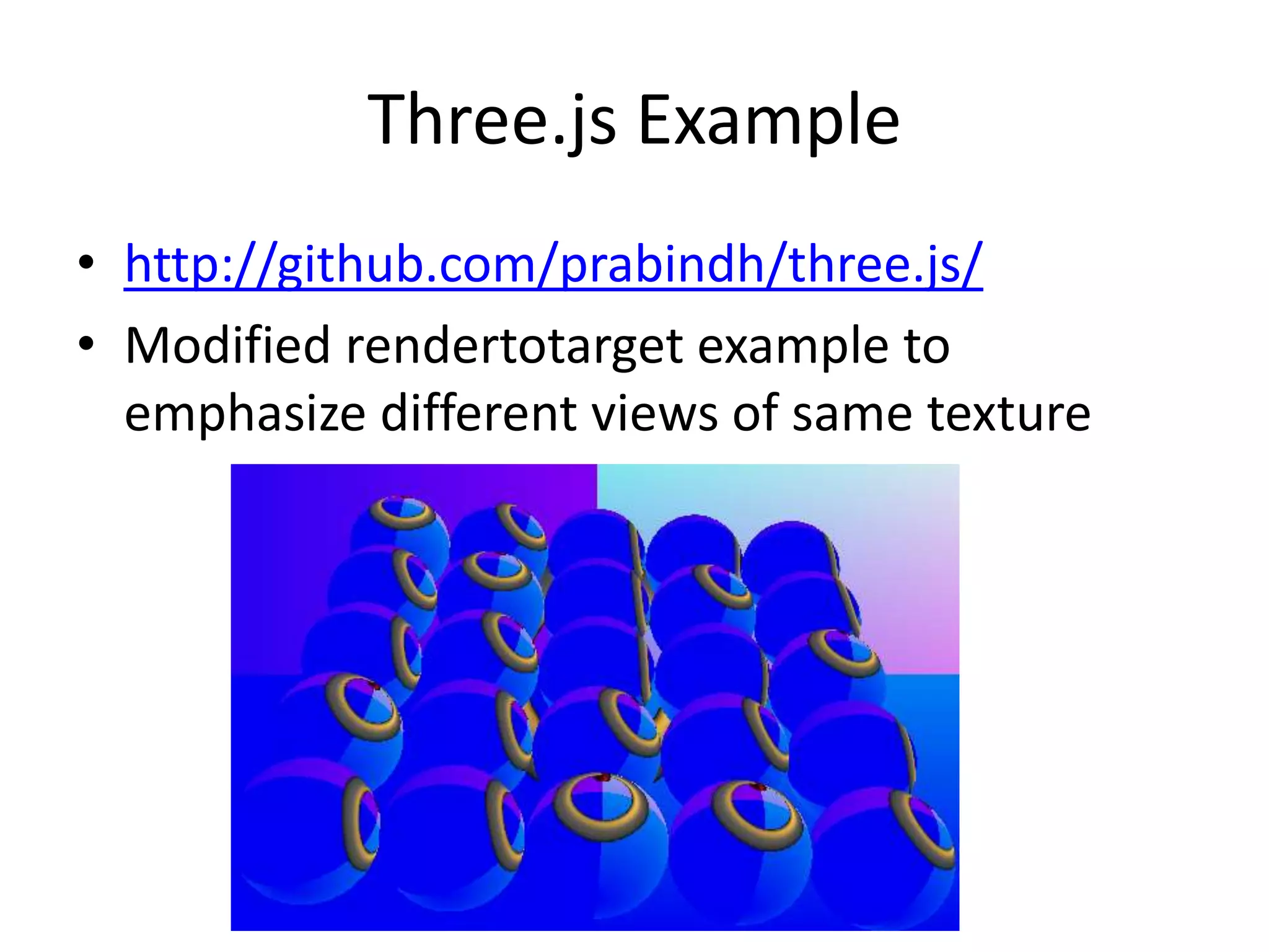 Render to Texture with Three.js