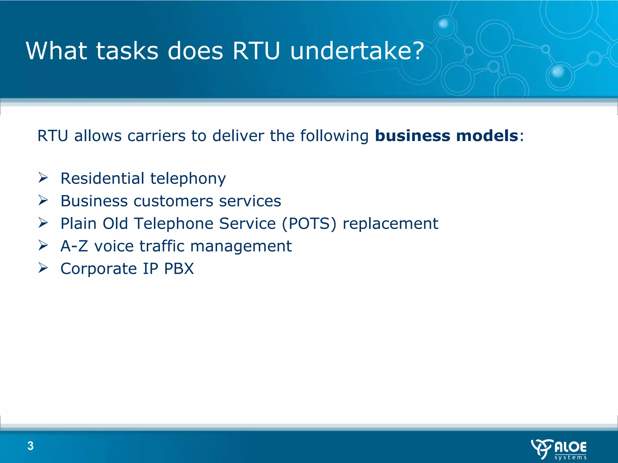 Retail and Transit Unit (RTU) | PPT