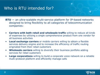 Retail and Transit Unit (RTU) | PPT