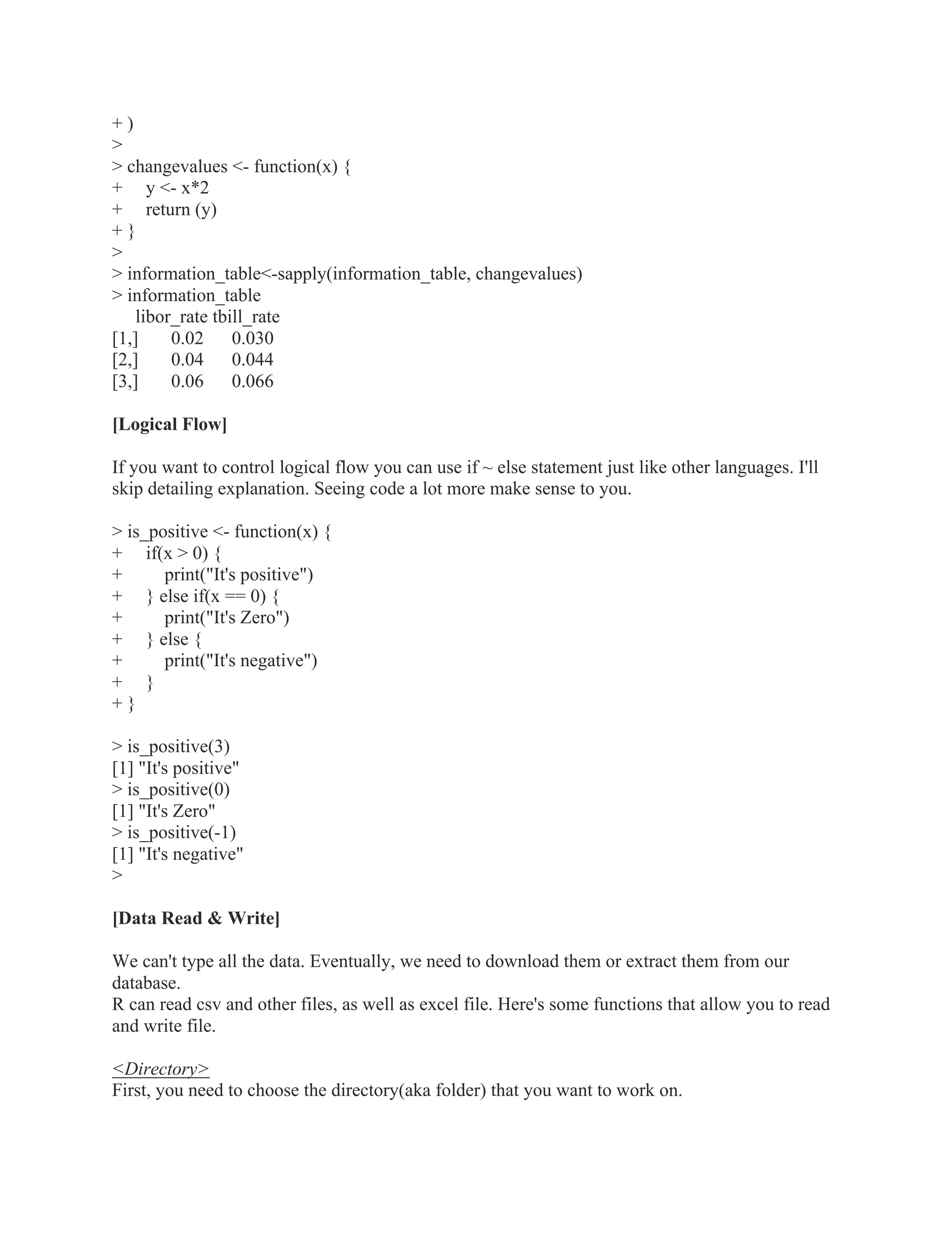 R tutorial (R program 101) | PDF