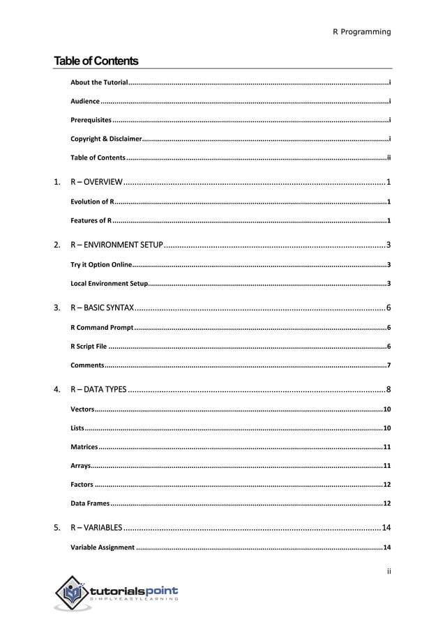 R tutorial | PDF