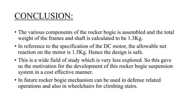 Presentation on All Terrain Vehicle (Rocker Bogie Mechanism) | PPTX ...