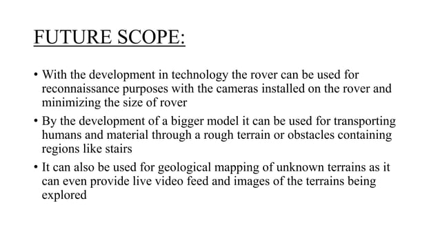 Presentation on All Terrain Vehicle (Rocker Bogie Mechanism) | PPTX ...