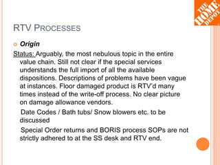 RTV status report vision plan statement | PPTX