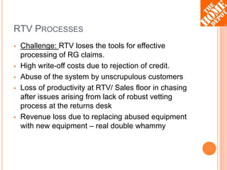 RTV status report vision plan statement | PPTX
