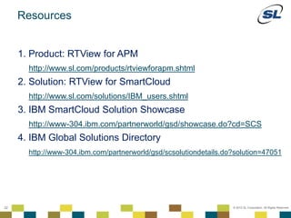RTView - Monitoring Service for SmartCloud Applications | PPT