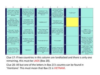 Round the World logic game (Sporcle) | PPT