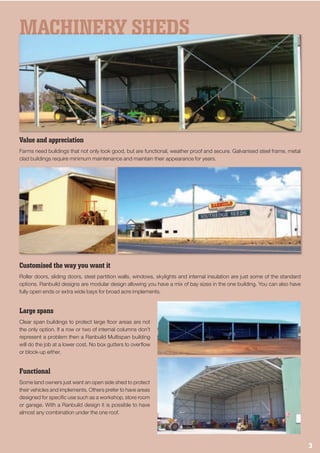 Ranbuild Rural Range - Outdoor Steel Solutions | PDF