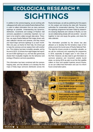 Ruaha Carnivore Project - Annual Report 2015 (digital edition) | PDF