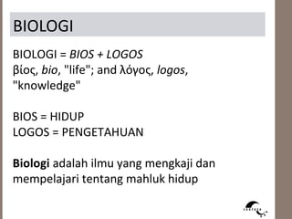 Ruang lingkup-biologi | PPT
