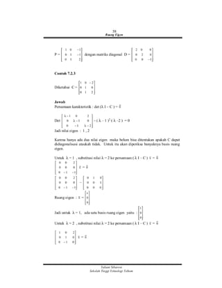 Ruang eigen | PDF