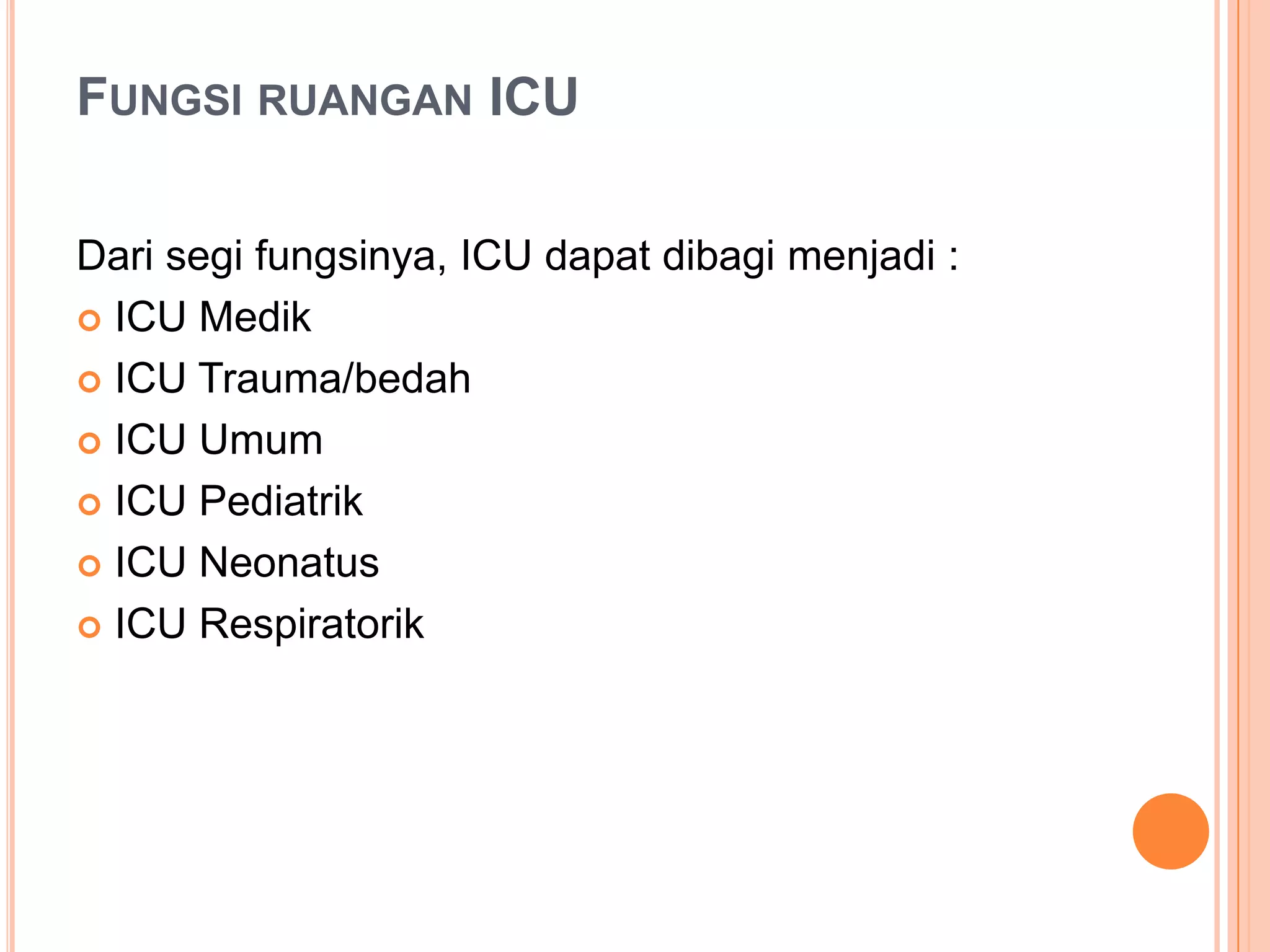 Ruang icu | PPTX