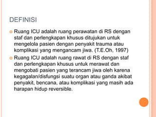 Ruang icu | PPTX