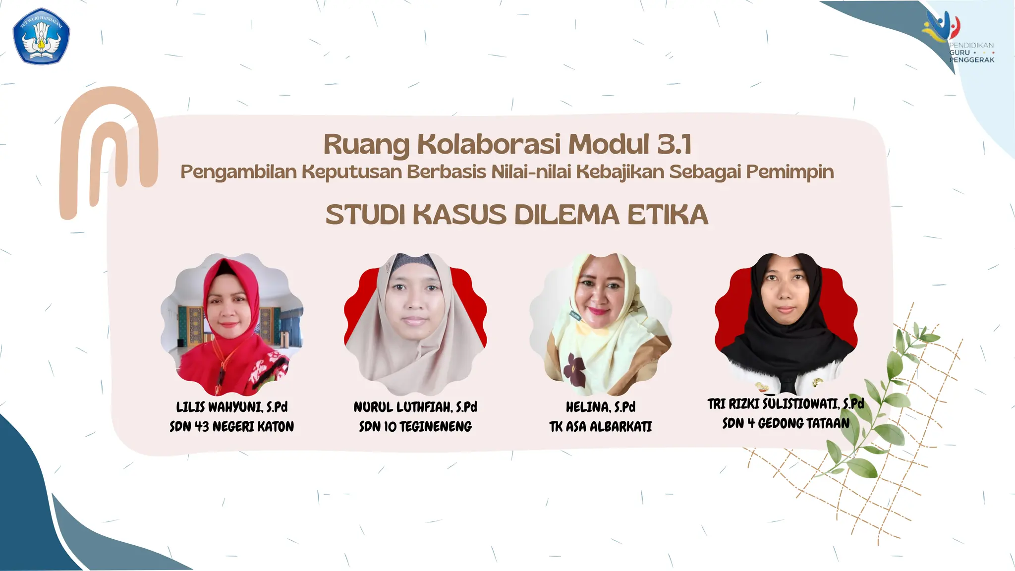 Ruang Kolaborasi Modul 3.1 pengambilan keputusan berbasis nilai kebajikan | PPT