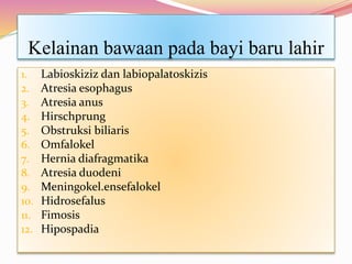 Ruang lingkup asuhan neonatus, bayi & balita | PPTX